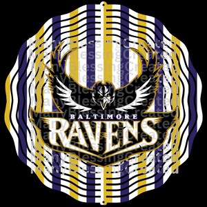 Baltimore Football Wind Spinner Stripe Open Wings - Etsy
