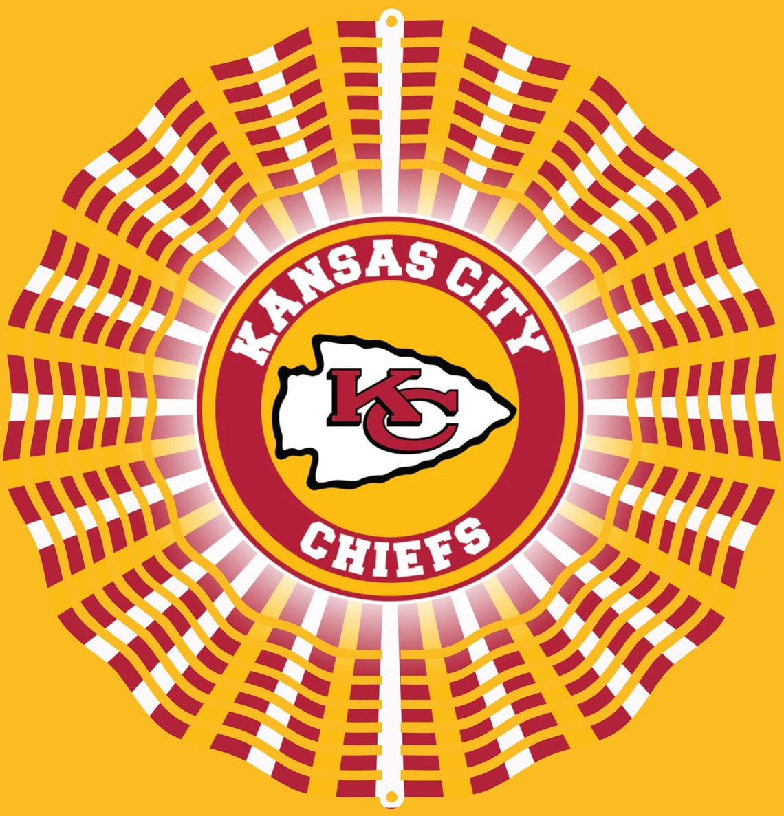 Kansas City Football Spiral Wavy Spinner - Etsy
