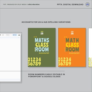 Classroom Signs | EDITABLE Room Number Labels With Days of the Week ...
