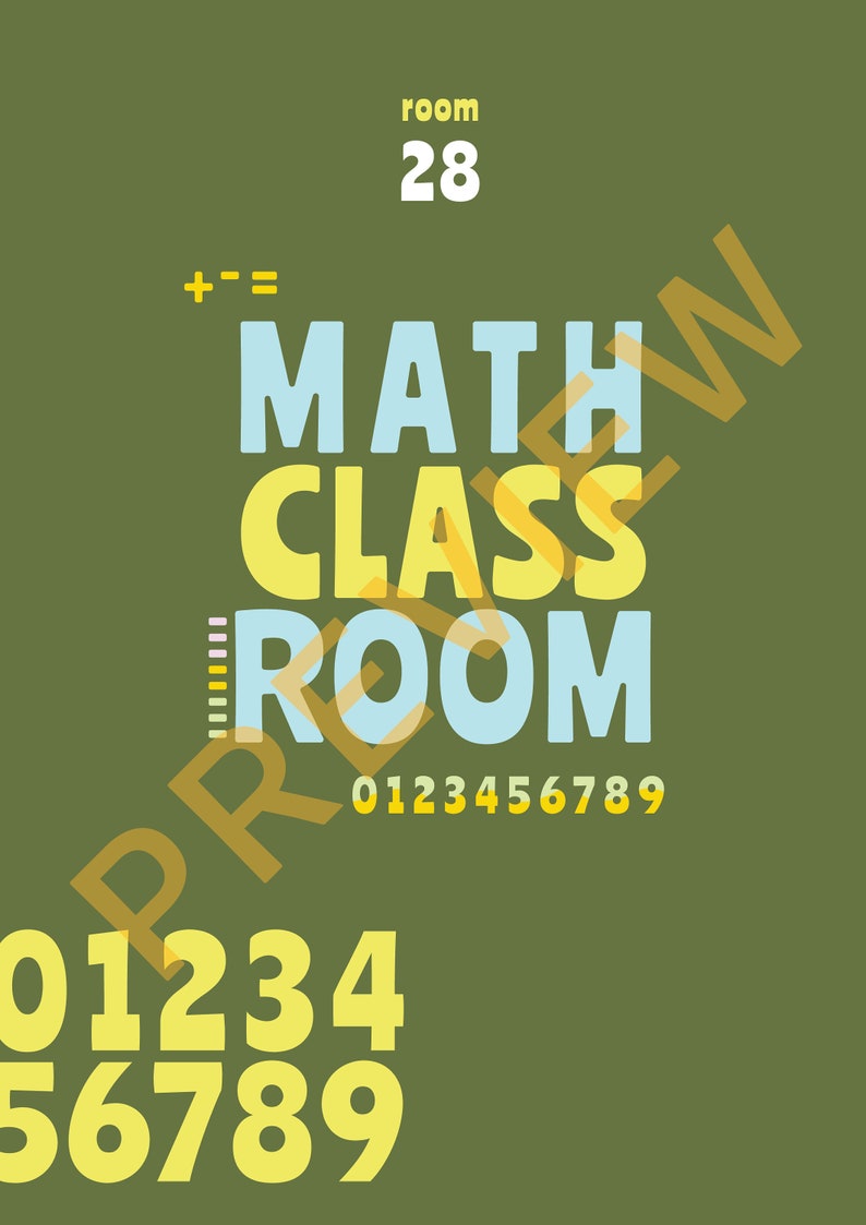 Classroom Signs | EDITABLE Room Number Labels With Days of the Week ...