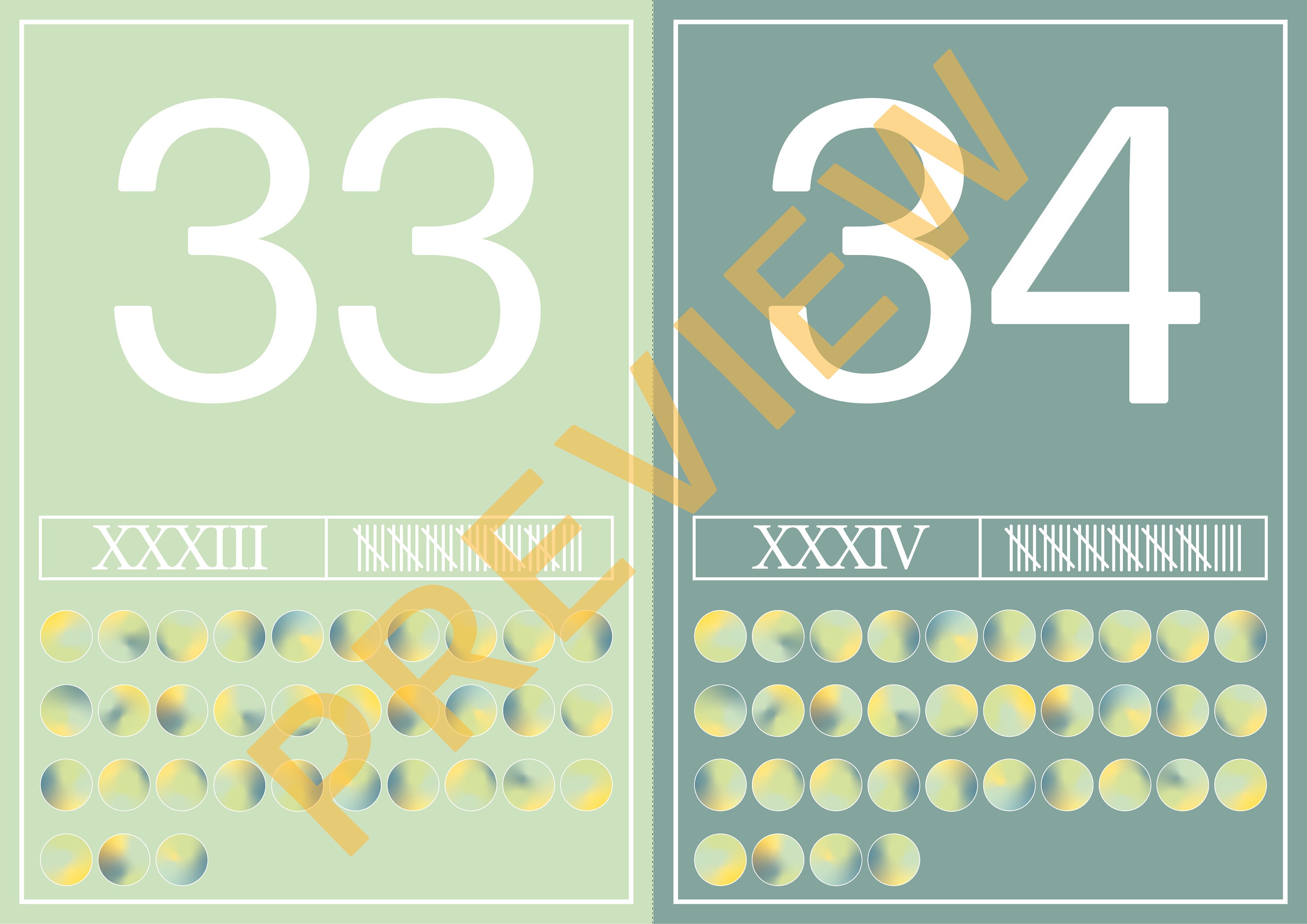 EDITABLE Number Cards - Written, Roman Numerals & Tally Format - Light ...
