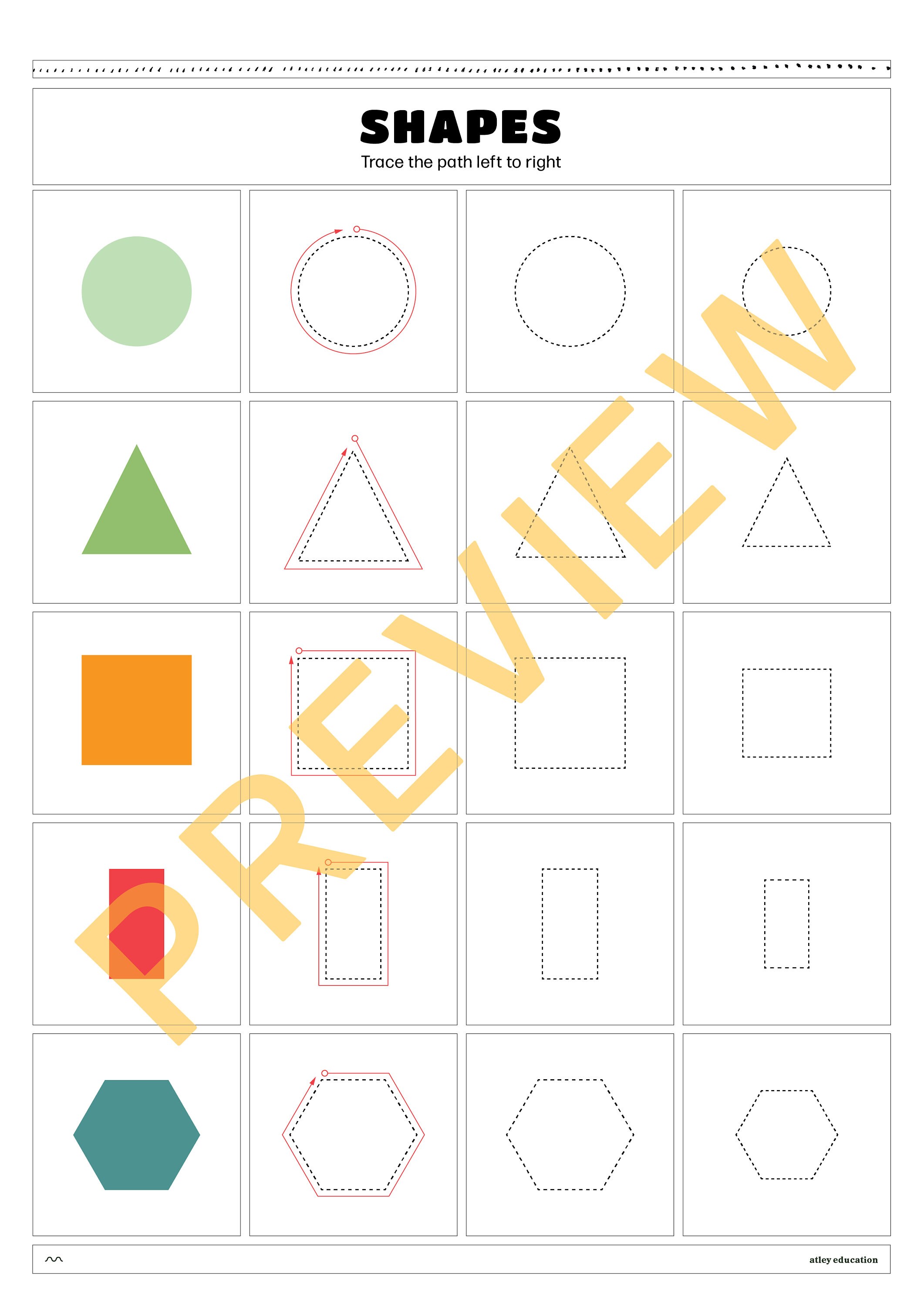 Learning Shapes Worksheets (2D and 3D Shapes) | Classroom Supplies ...