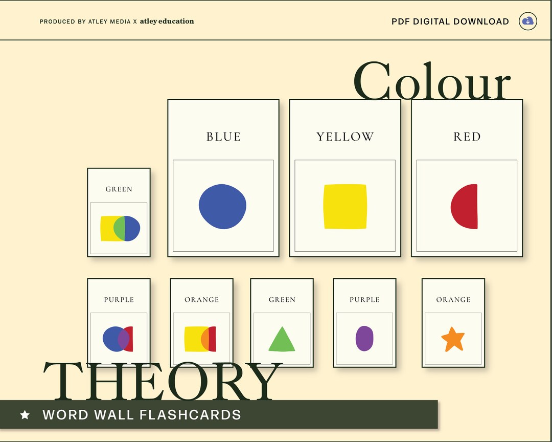 Colour / Color Theory - Word Wall, Flashcards & Class Decoration ...