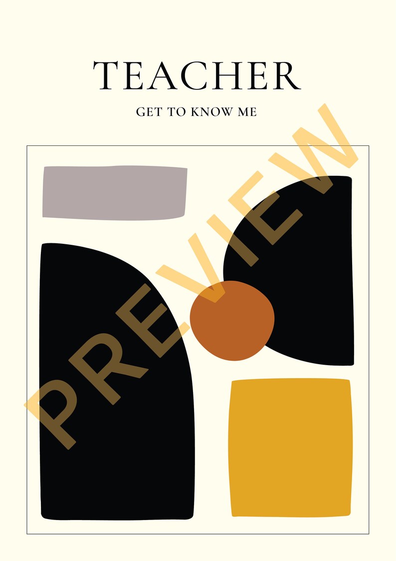 EDITABLE All About Me | Meet the Teacher Worksheets - Activity ...