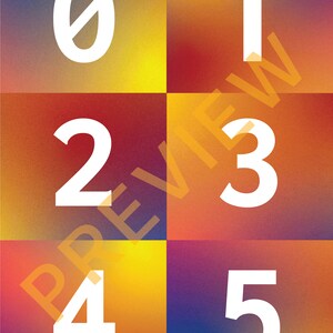 EDITABLE Gradient Name Plates, Labels, Name Tags & Table Numbers Back ...