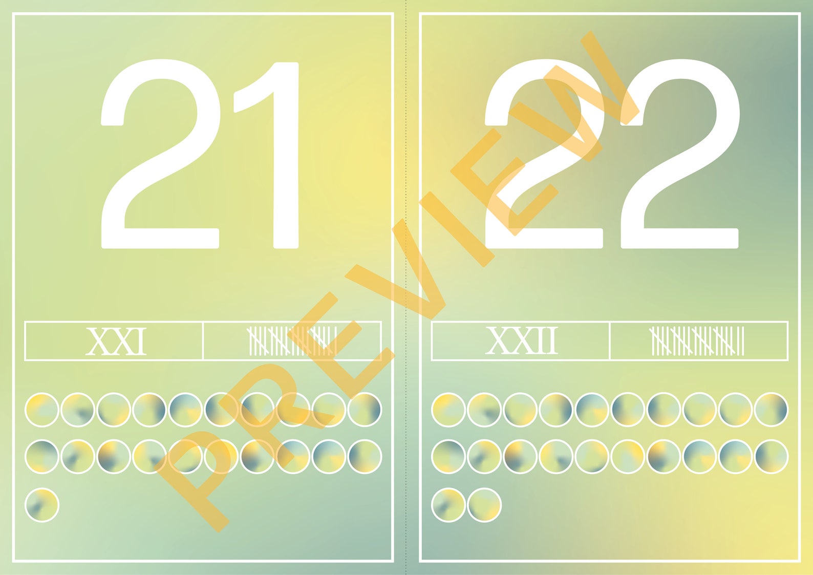 EDITABLE Number Cards - Written, Roman Numerals & Tally Format - Light ...