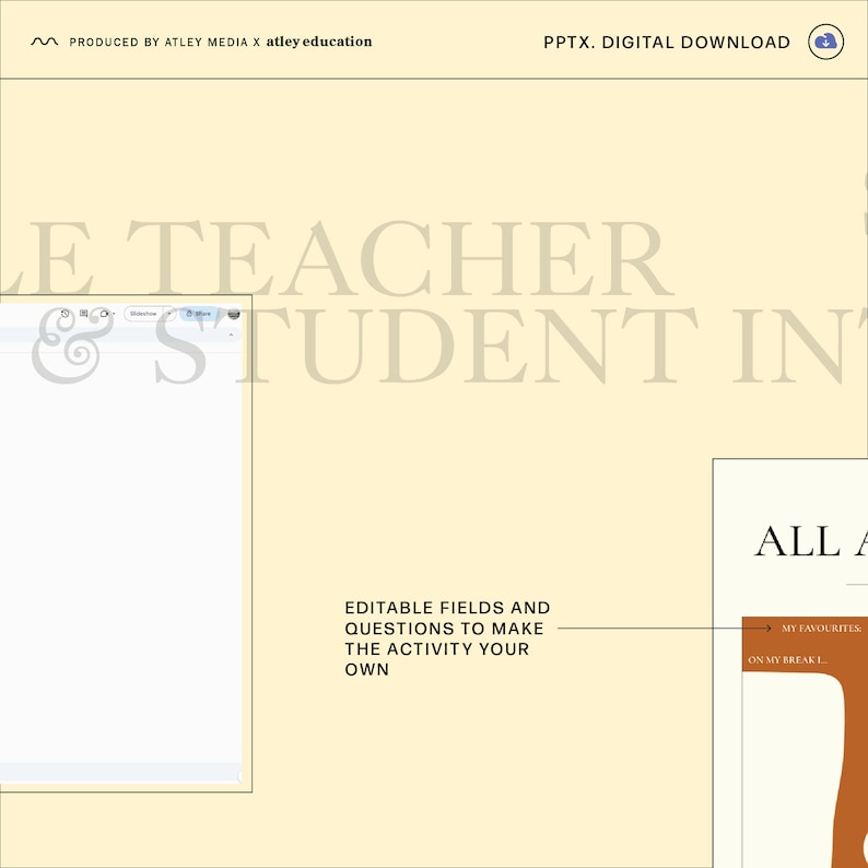EDITABLE All About Me Meet the Teacher Worksheets Activity Scandinavian ...