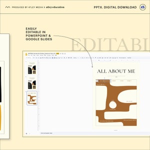 EDITABLE All About Me | Meet the Teacher Worksheets - Activity ...