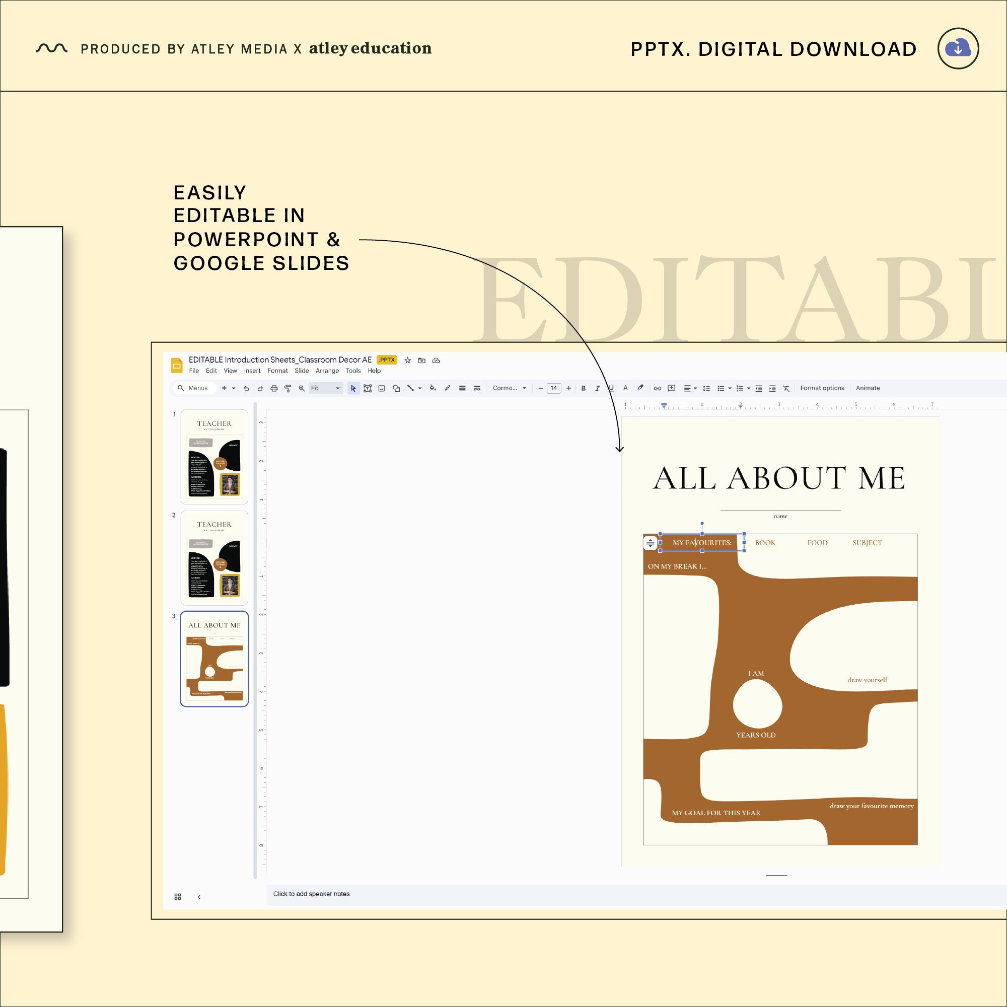 EDITABLE All About Me | Meet the Teacher Worksheets - Activity ...