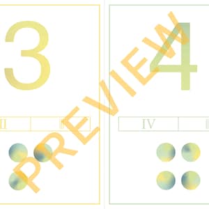 EDITABLE Number Cards - Written, Roman Numerals & Tally Format - Light ...