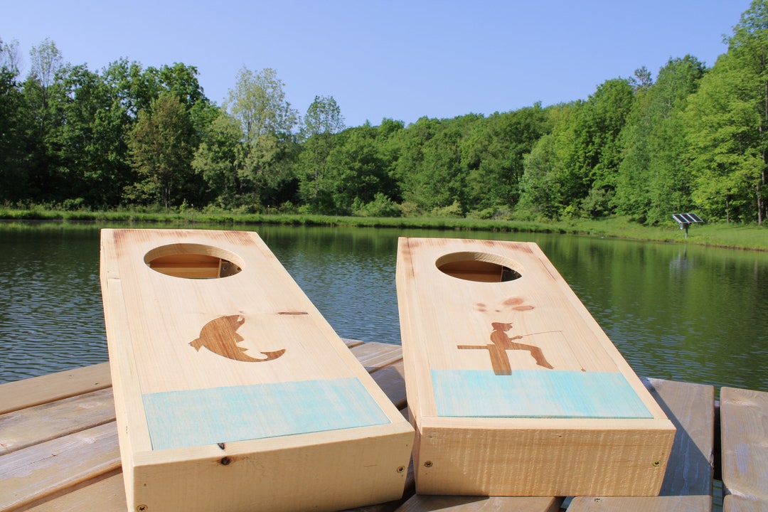 Cornhole - Compact - Camping Edition - 10.5" Wide X 24" Long X 3.5 ...