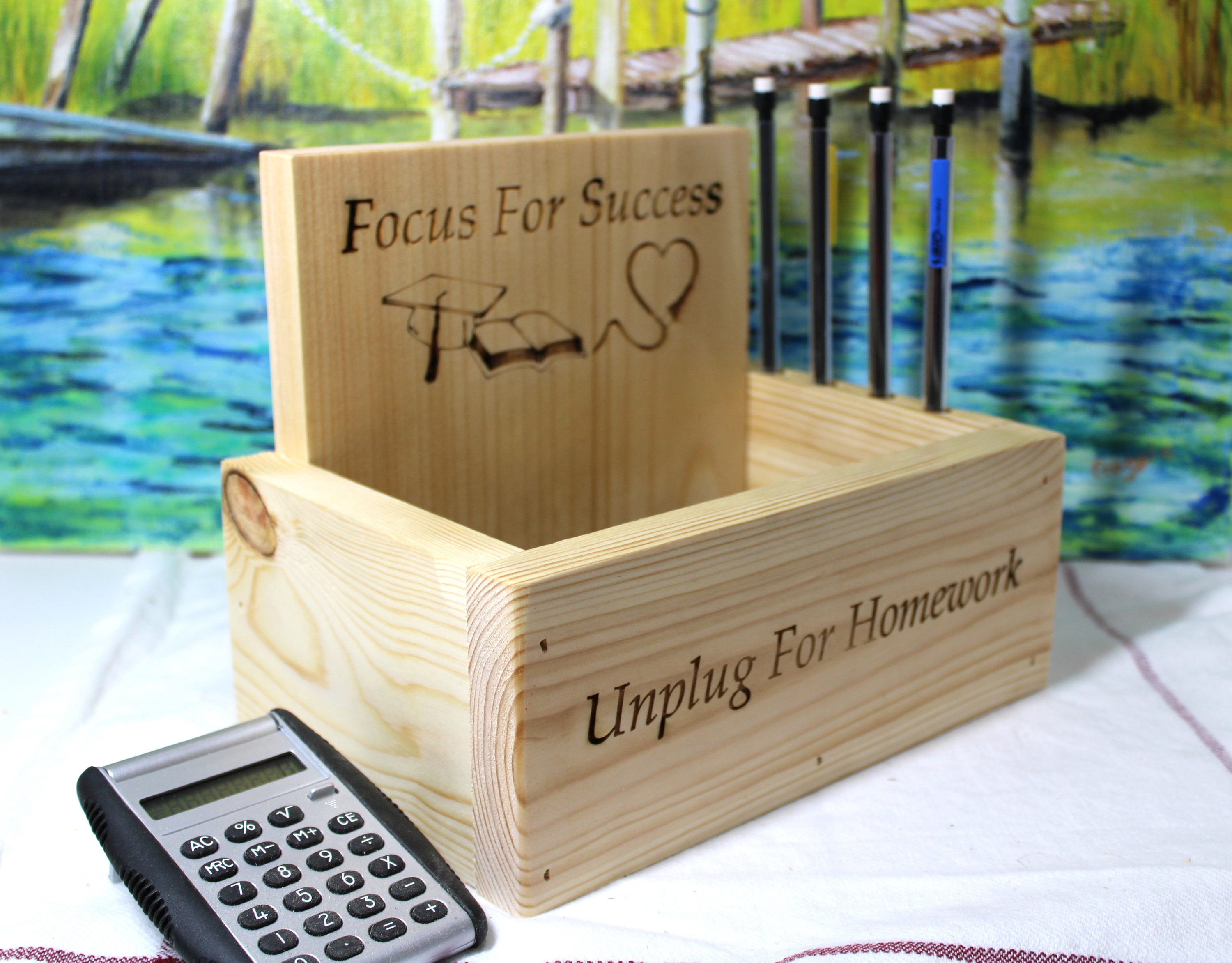 NEW - Unplug Cell Phone Drop Box - Personalized - Unplug for Homework ...