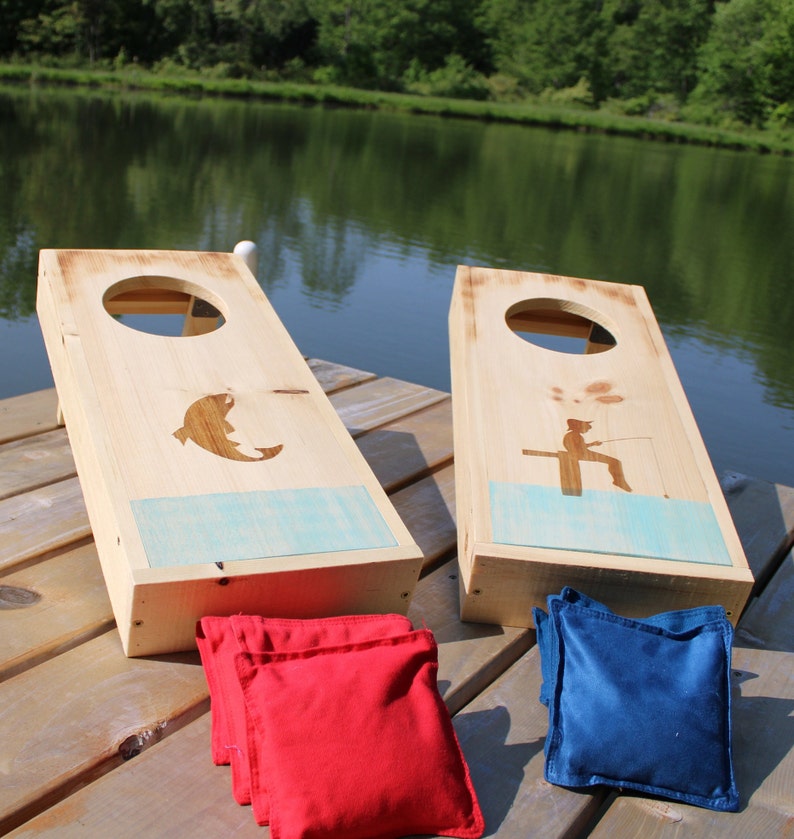 Cornhole - Compact - Camping Edition - 10.5" Wide X 24" Long X 3.5 ...