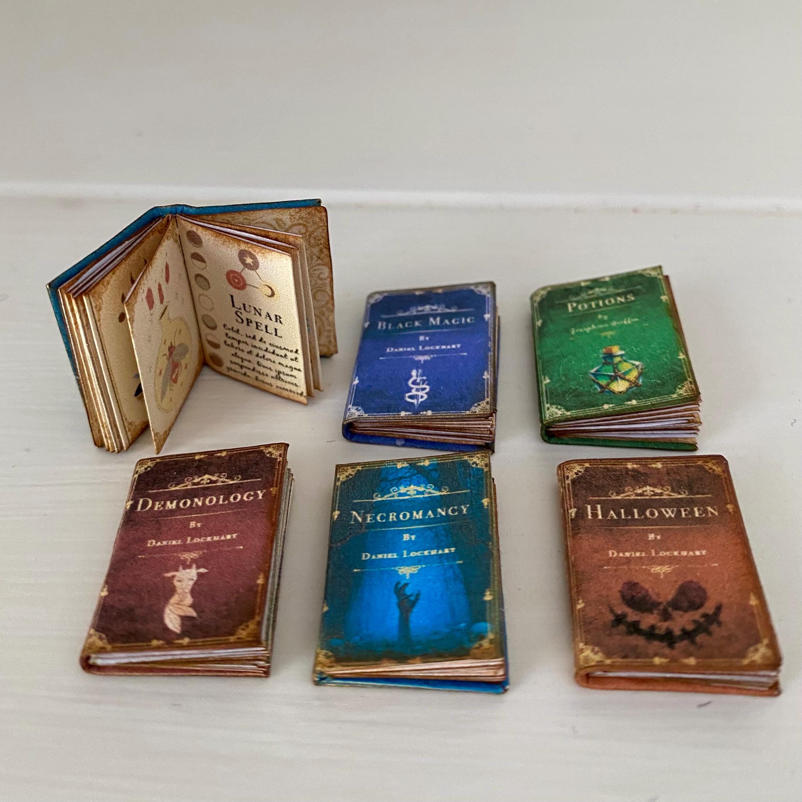 Dollhouse Miniature Halloween Witch Book and Scroll Set - Etsy