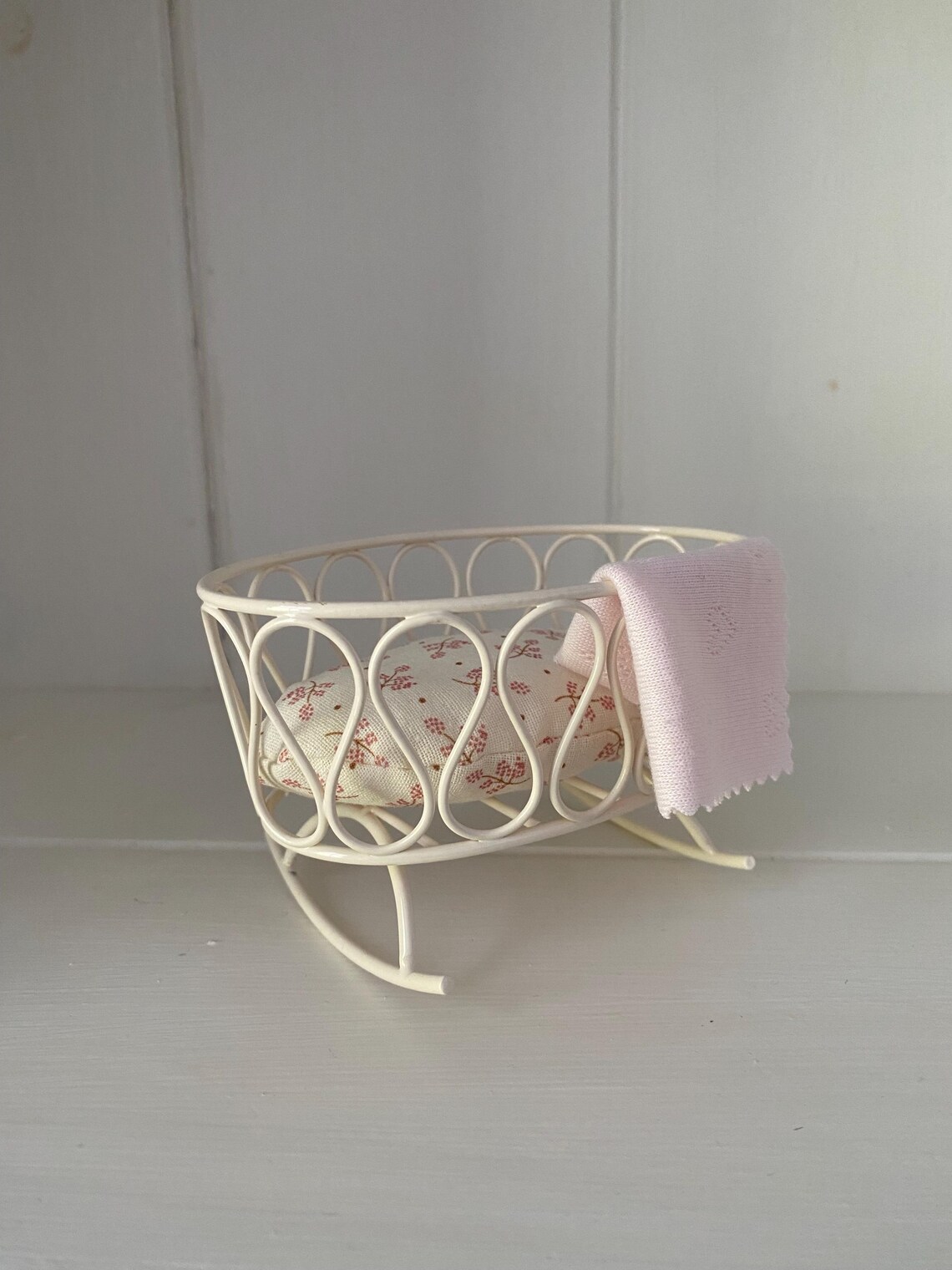 Dollhouse Maileg Rocking Crib Cradle - Etsy