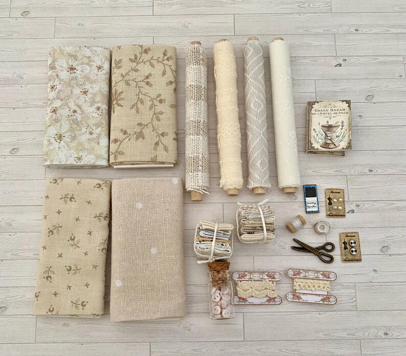 1:12 Scale Dollhouse Sewing Haberdashery Set - Etsy