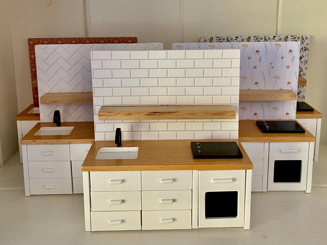 Dollhouse Maileg Kitchen With Splashback - Etsy
