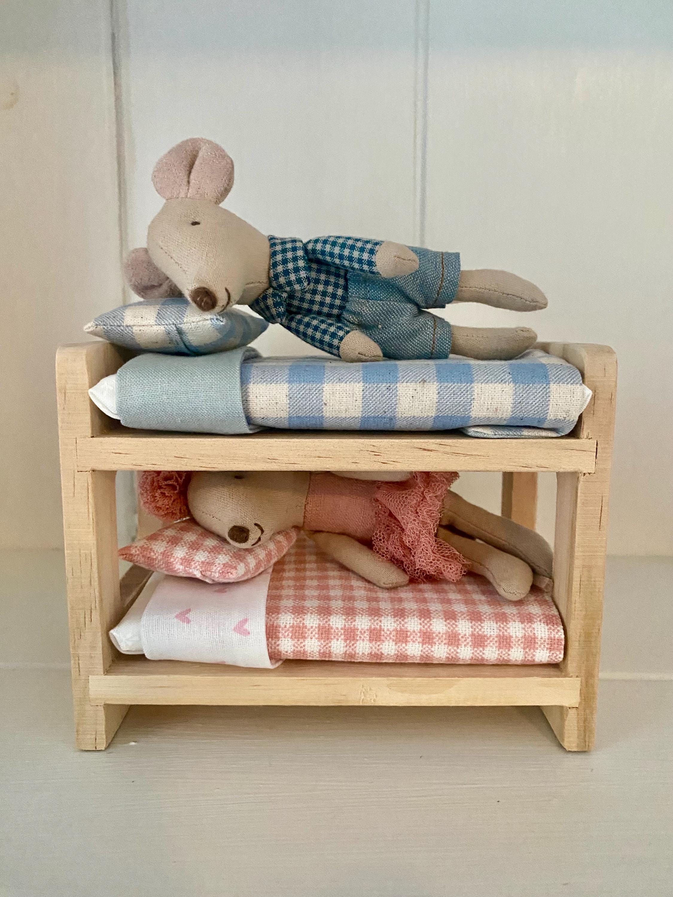 Dollhouse Maileg Bunk Beds and Bedding - Etsy