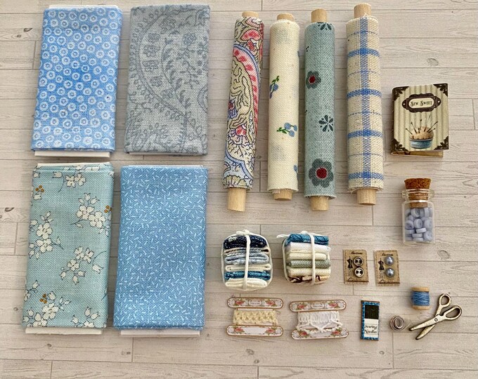 1:12 Scale Dollhouse Sewing Haberdashery Set - Etsy