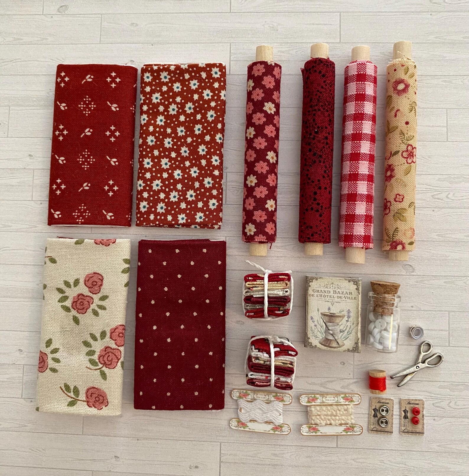1:12 Scale Dollhouse Sewing Haberdashery Set - Etsy