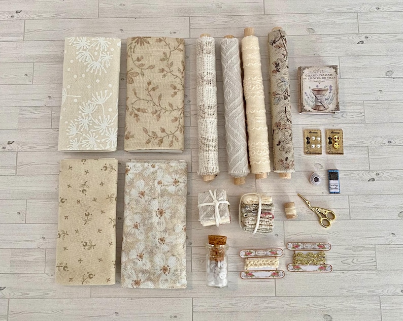 1:12 Scale Dollhouse Sewing Haberdashery Set - Etsy