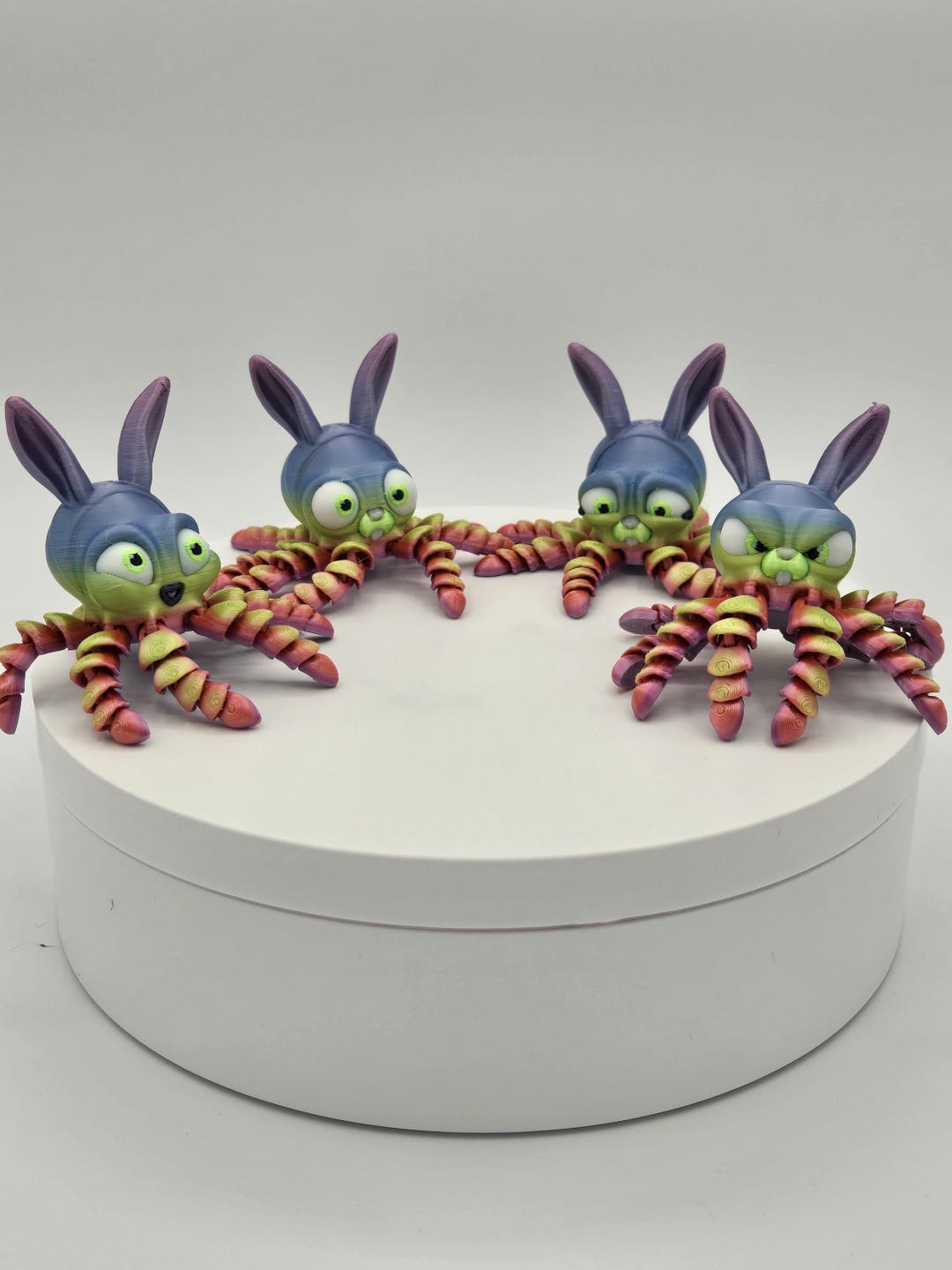 Octo-bunnies: Mood Expression - Happy, Sad, Scared, Angry - Etsy