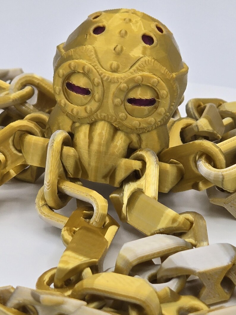 Chain-link Keeper of the Depths Octopus - Etsy