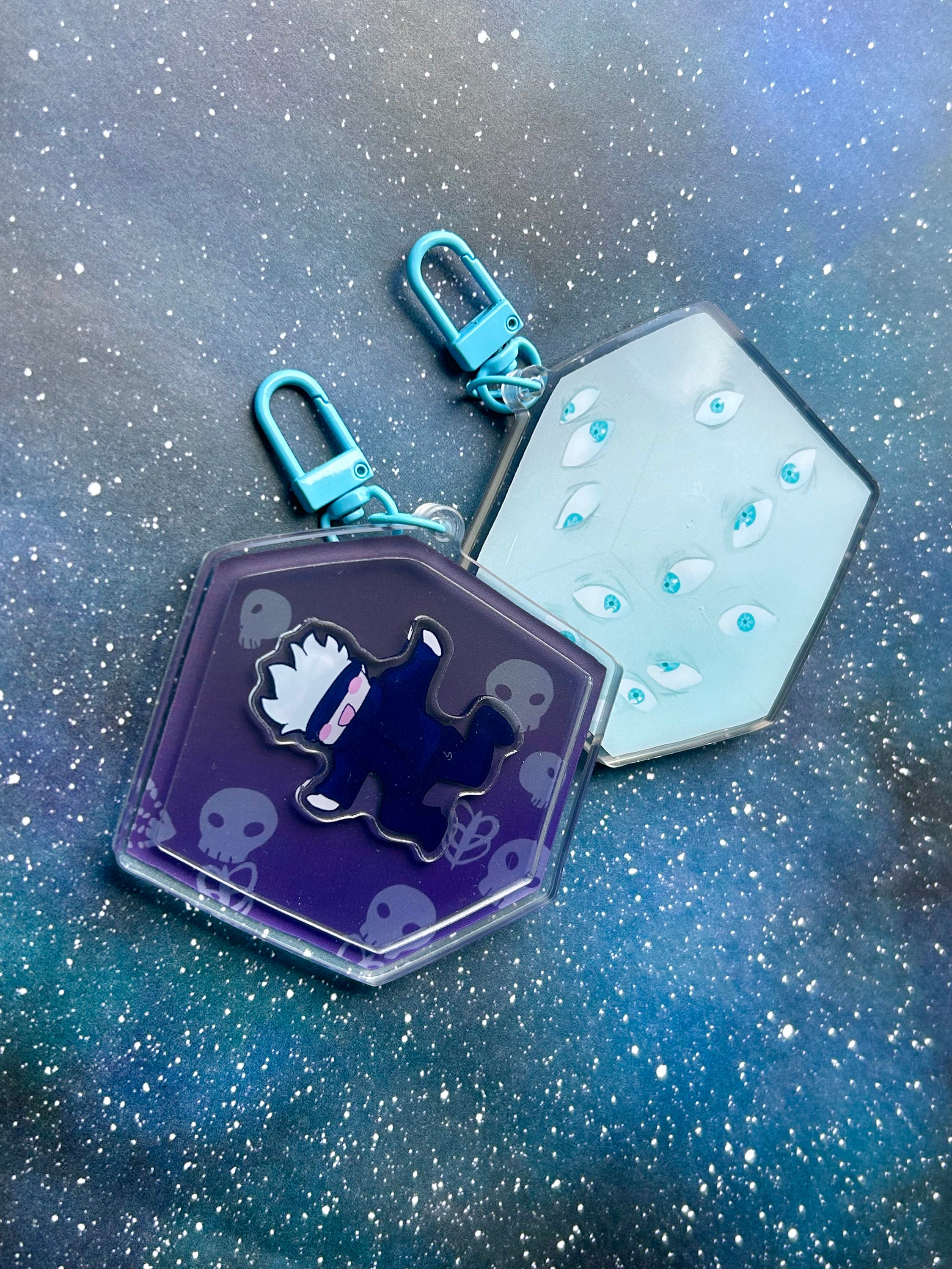 Satoru Gojo prison Box Acrylic, Shaker Keychain - Etsy