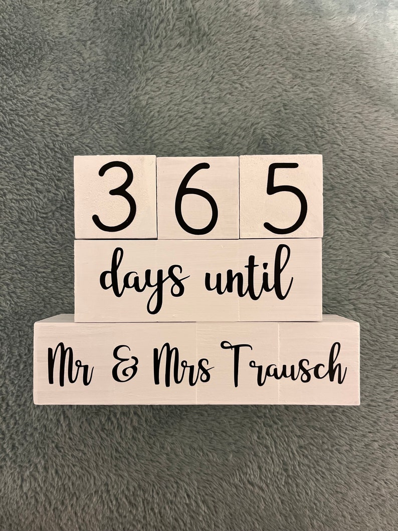 Custom Countdown Blocks - Etsy