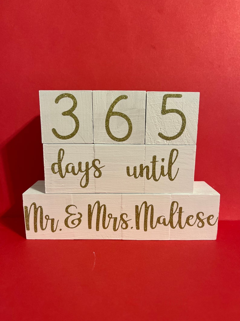 Custom Countdown Blocks - Etsy
