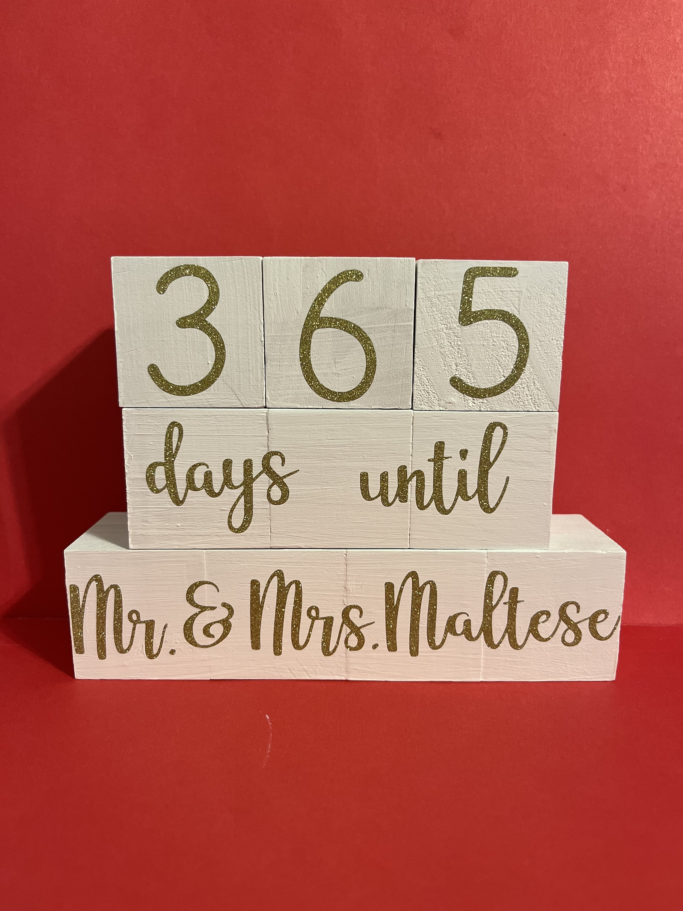 Custom Countdown Blocks - Etsy