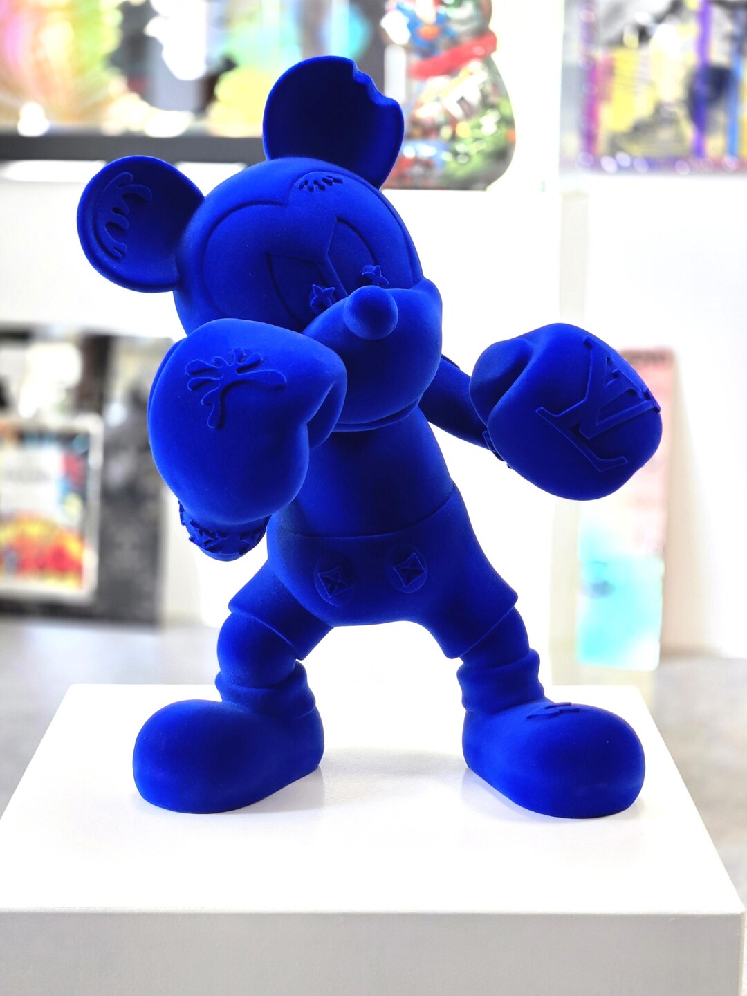 Boxer Tyson Mickey Pop Art Fashion Sculpture, Limited Blue Edition - Etsy