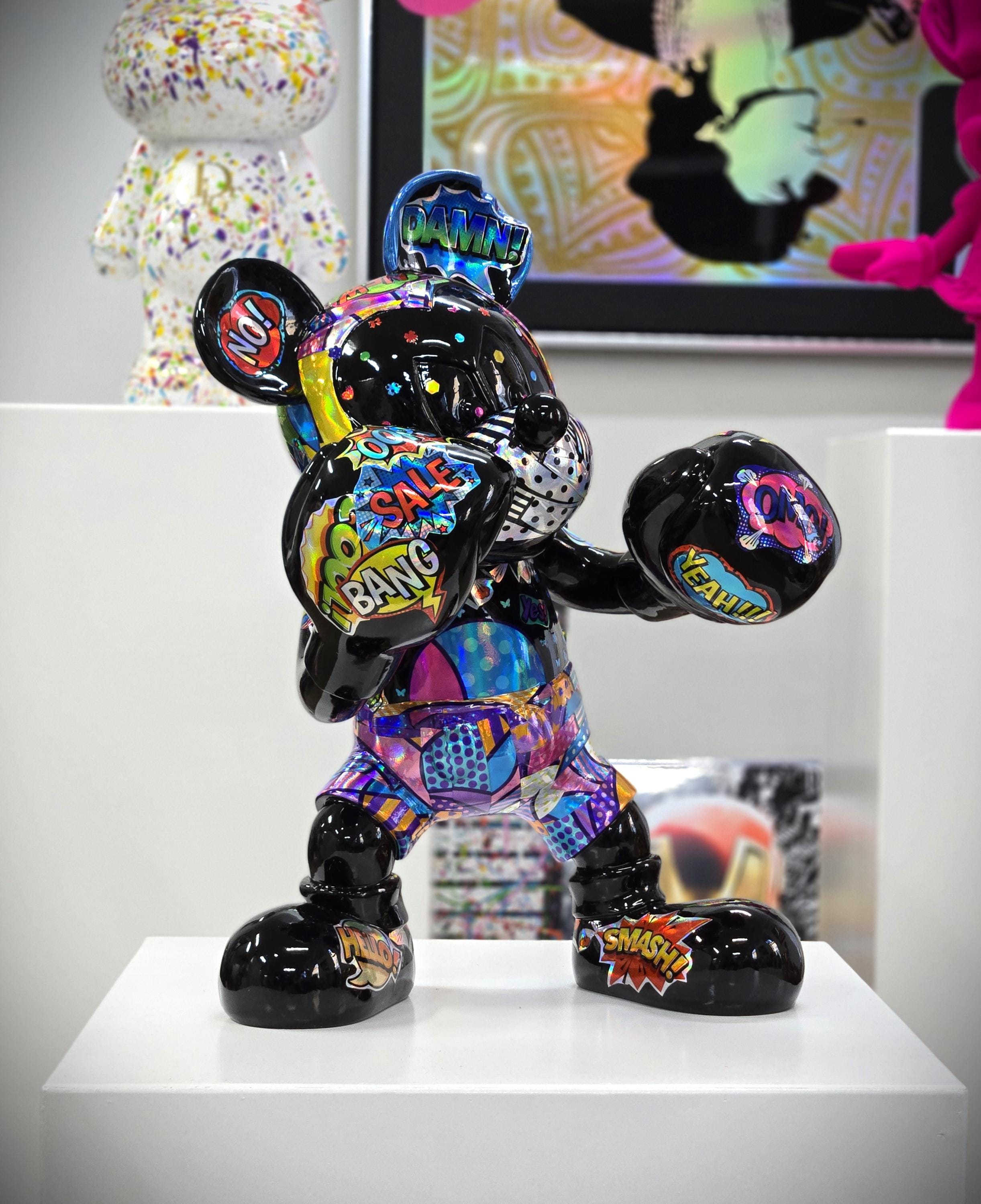 Tyson Boxer Mickey Pop Art Holographic Sculpture, Limited Edition. - Etsy