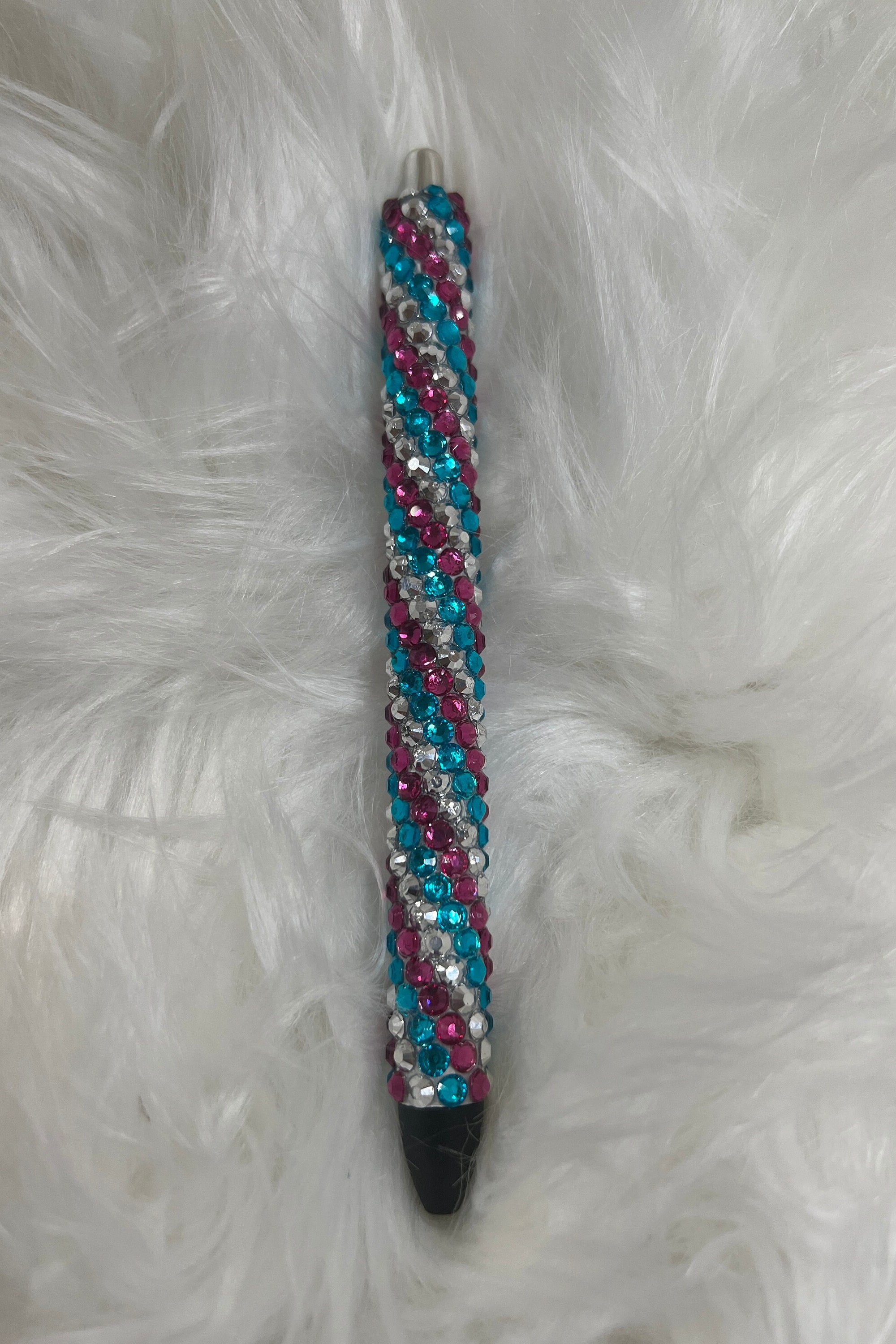 Rhinestone Bling Ink Joy Pen- Tricolor- Turquoise, Fuchsia and Silver ...