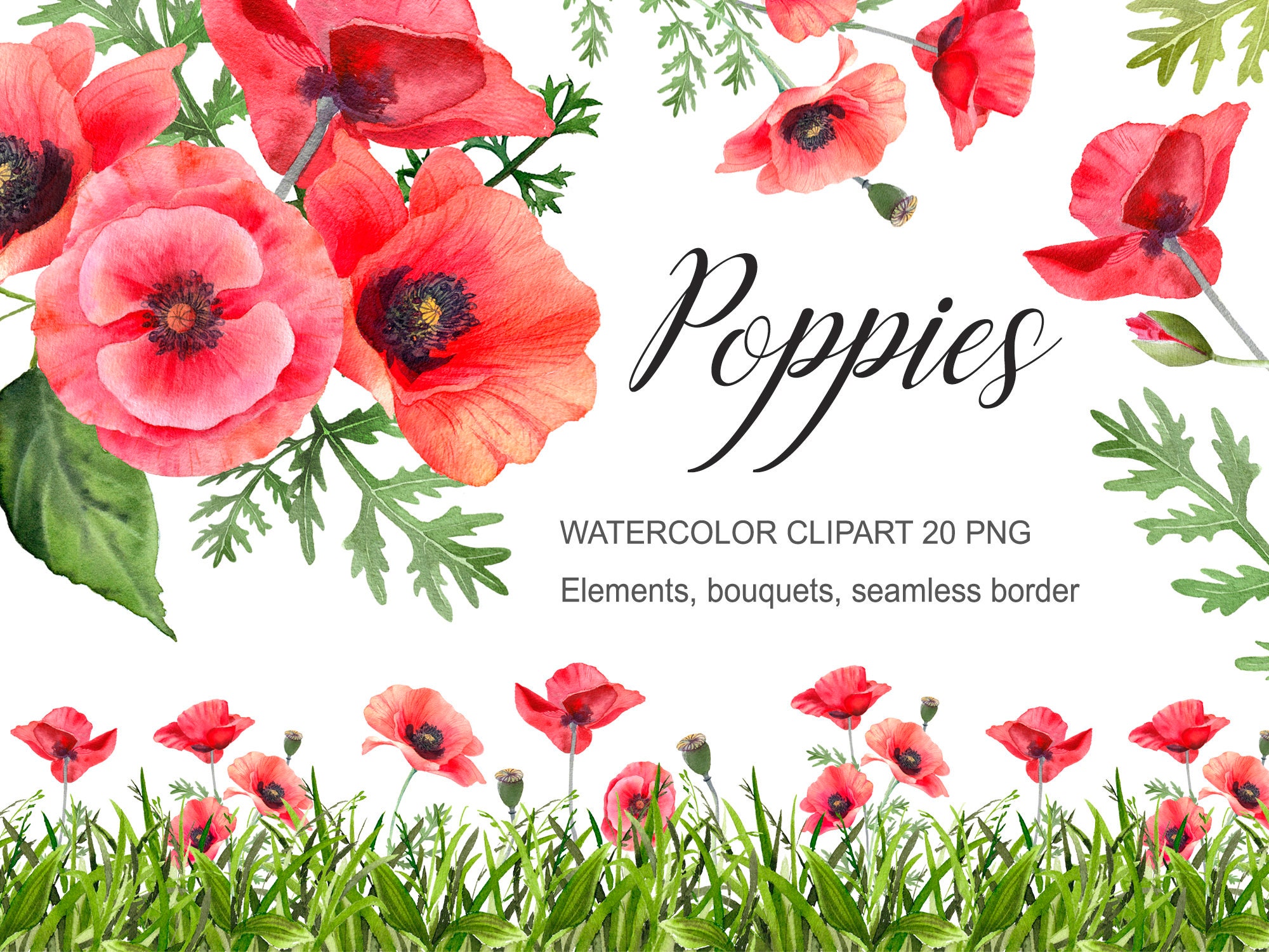 Poppy Field Clip Art