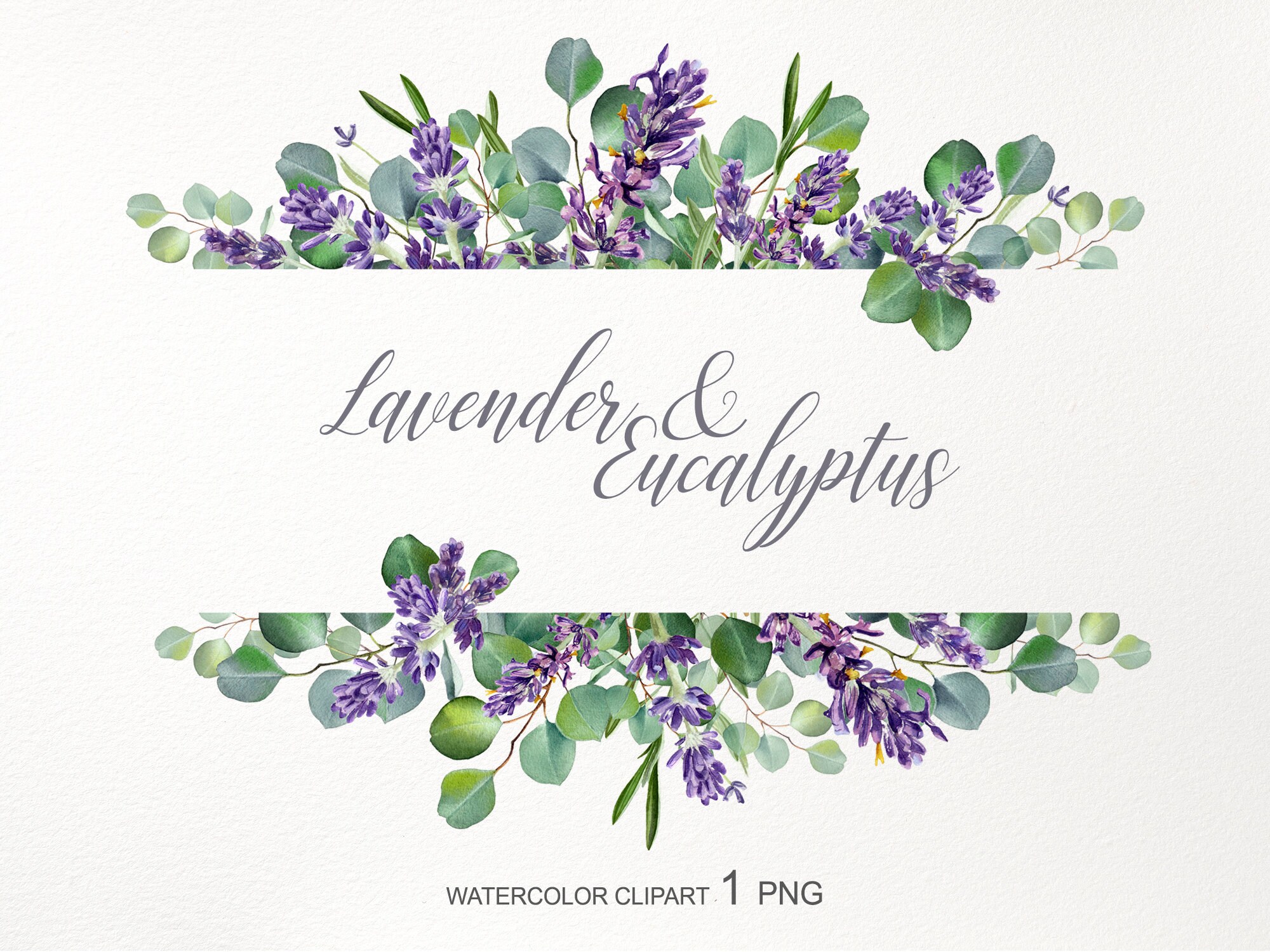 Lavender Swirl Flower Border