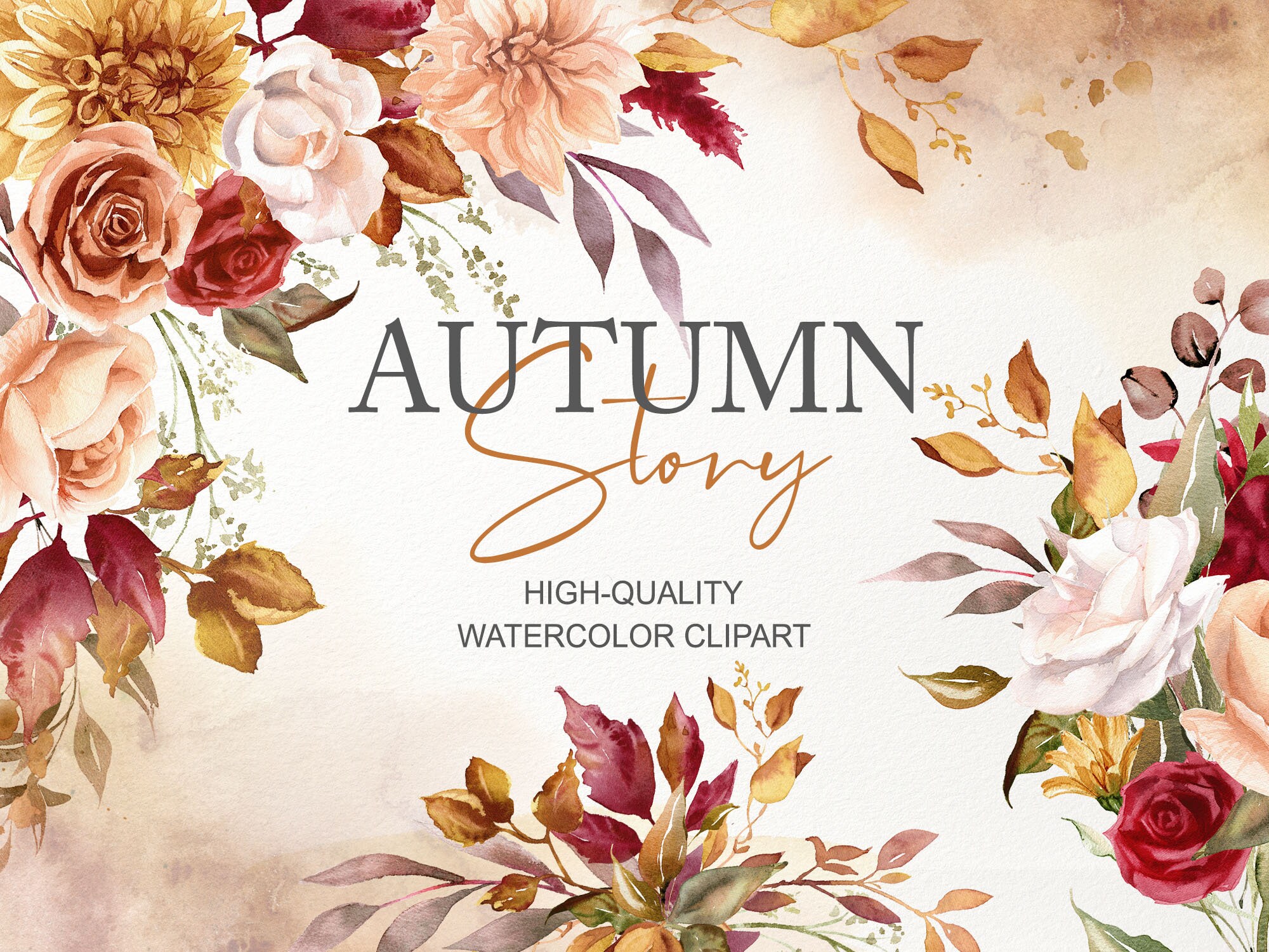 Fall Flowers Clip Art