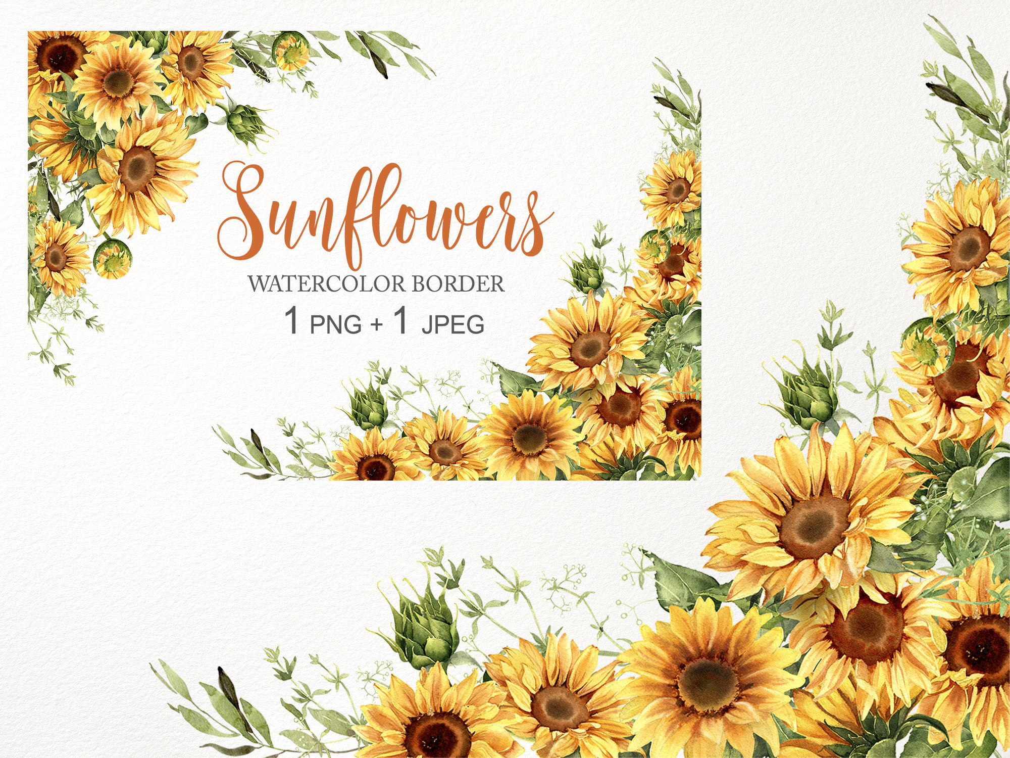 Sunflower Clipart Border