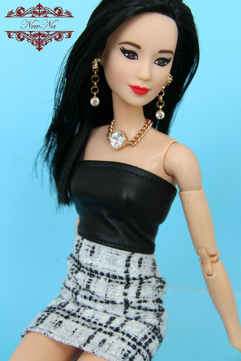 Jewelry for Barbie Doll Necklace Earrings - Etsy