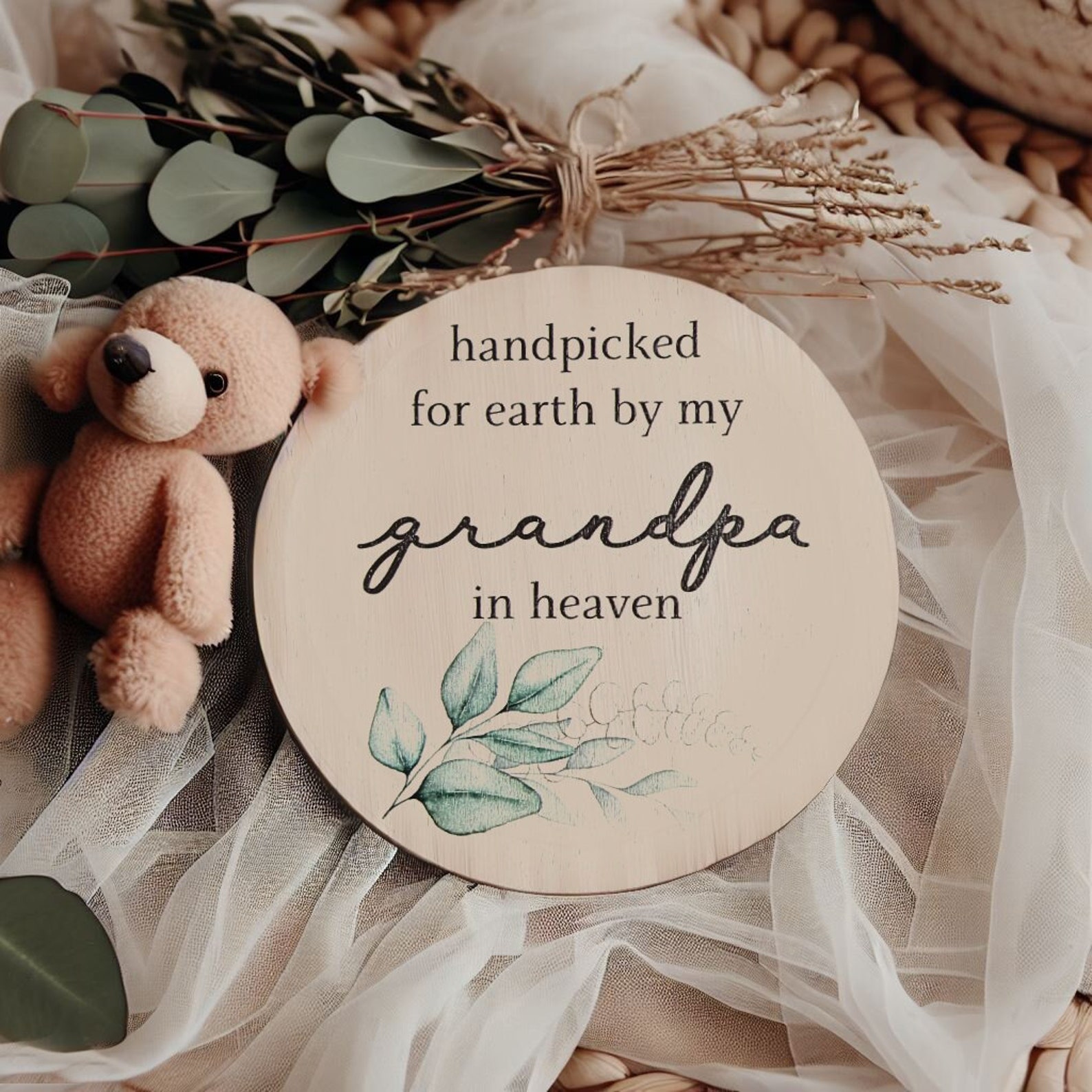 Handpicked for Earth by My Grandpa in Heaven Sign, Pregnancy ...