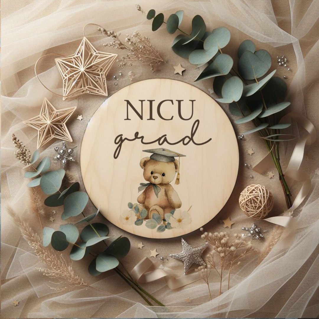 NICU Grad Sign, NICU Graduate Photo Prop, Preemie Baby Gift, NICU Mom ...