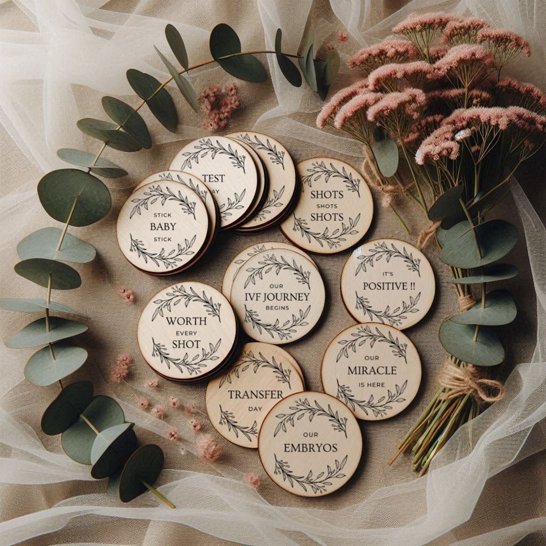 IVF Milestone Cards - IVF Gifts - in Vitro Milestone Sign - IVF Must ...