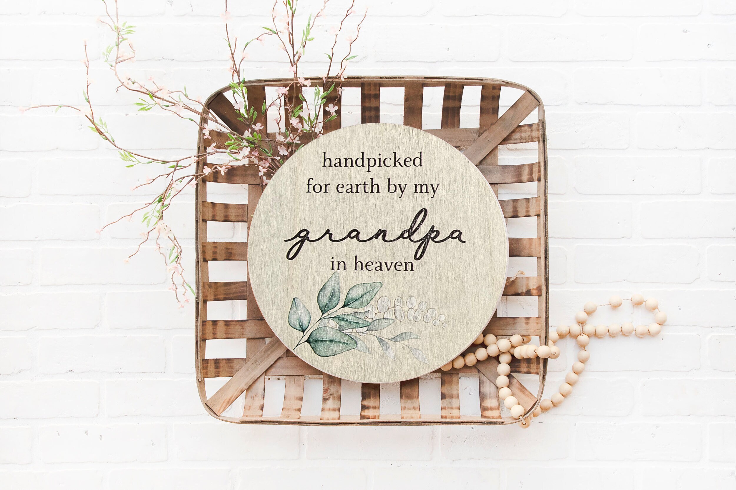 Handpicked for Earth by My Grandpa in Heaven Sign, Pregnancy ...