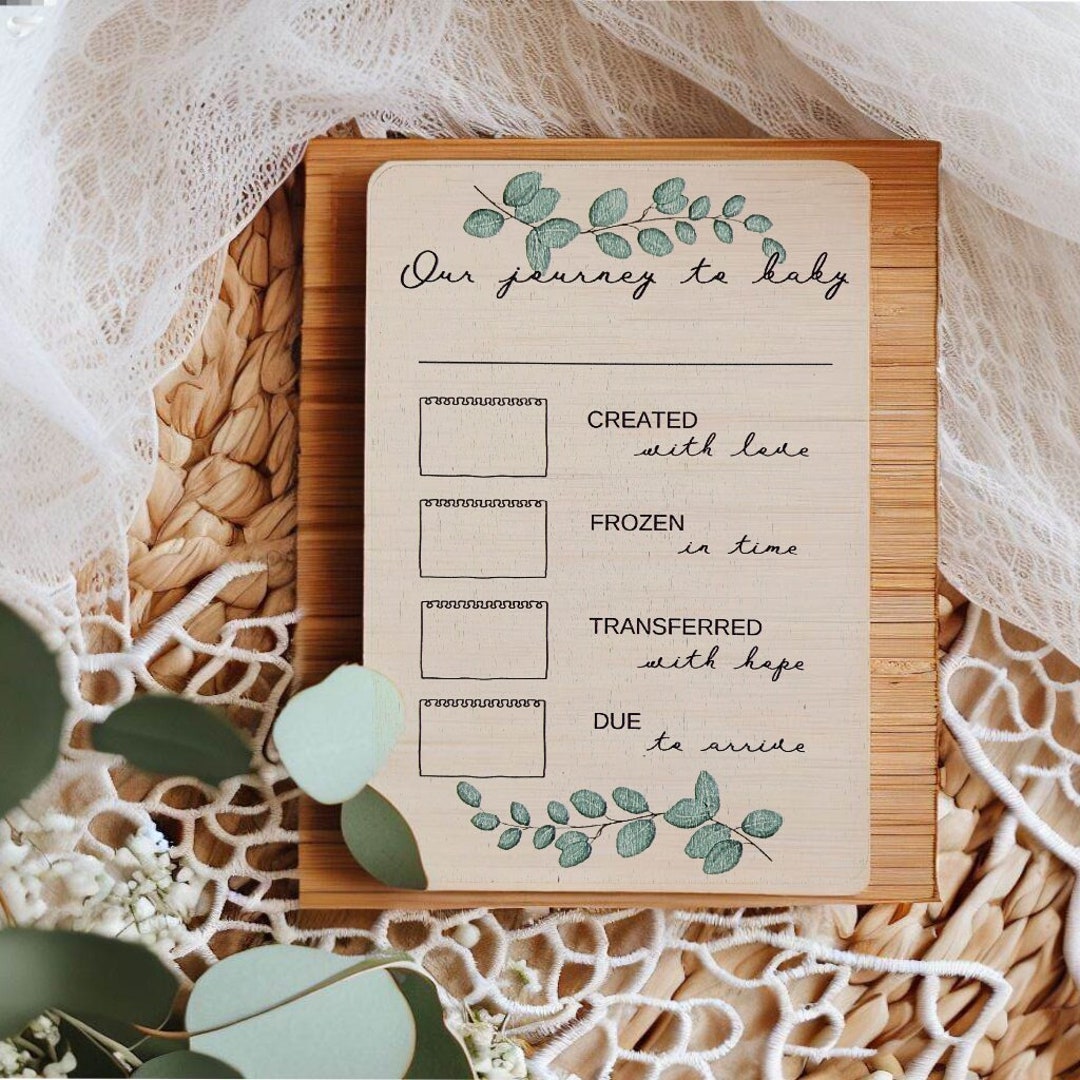 IVF Milestone Sign, IVF Gifts, IVF Must Haves, Pregnancy Announcement ...