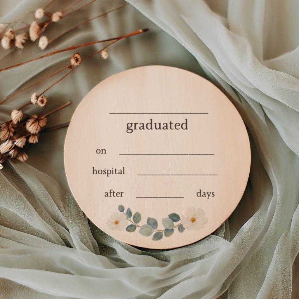 NICU Grad Sign, NICU Graduate Photo Prop, Preemie Baby Gift, NICU Mom ...