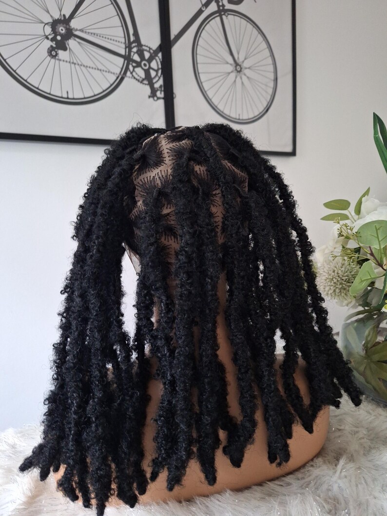 Bob Dreadlocks, Faux Locks , Distress Wig, Full Lace Wig, Box Braid ...