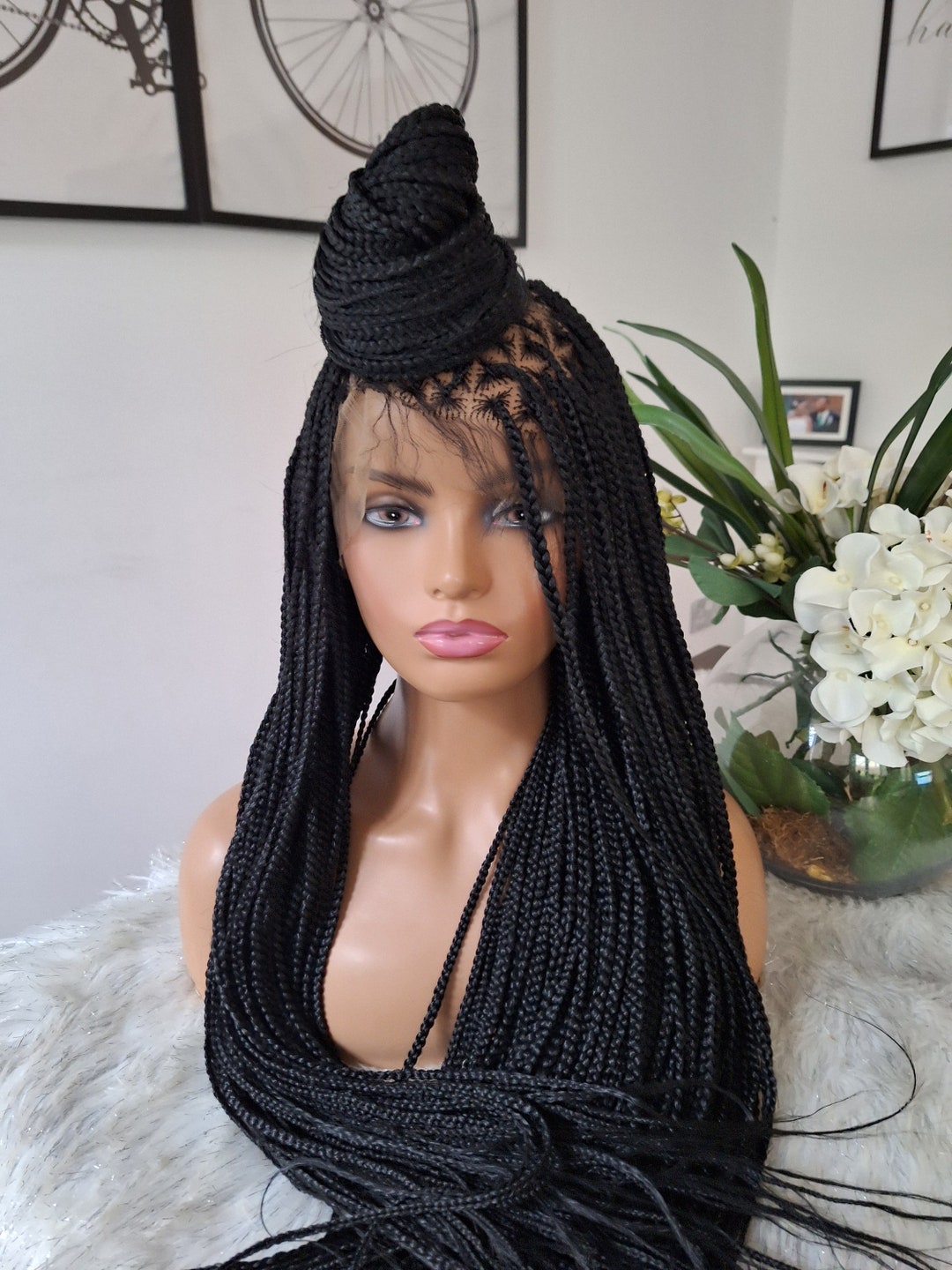 Ready to Ship Beautiful Knotless Full Lace, Long Lenght, Braid Wig in ...