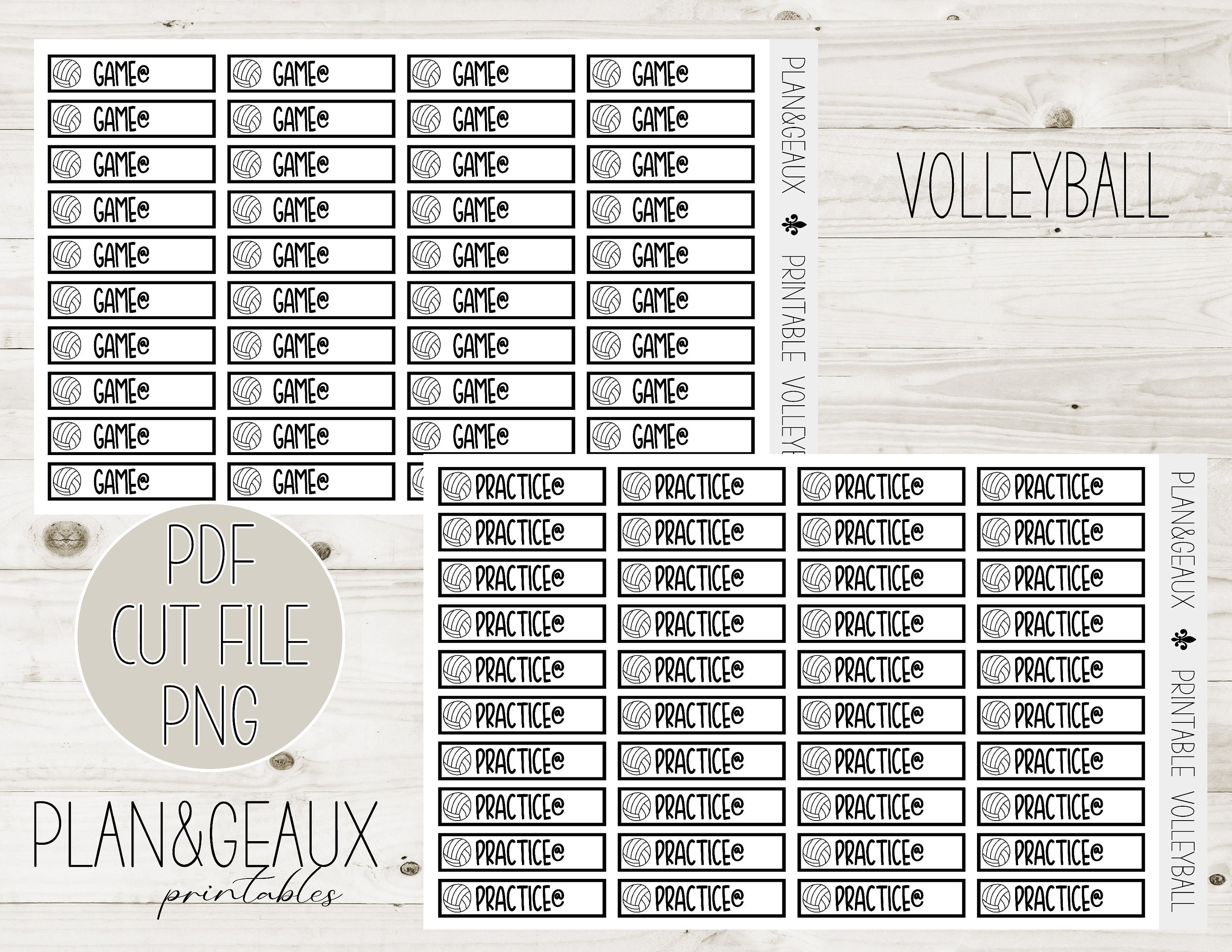 Volleyball Printable Planner Kit Volleyball Game Planner - Etsy