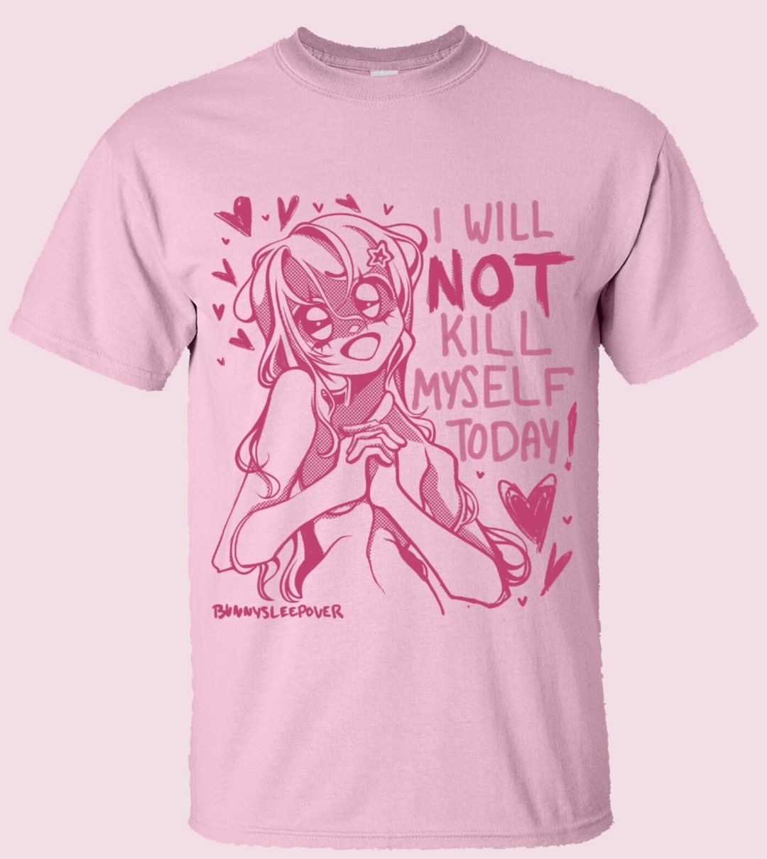 Menhera / Yami Kawaii I Will Not Kms Unisex Shirt (handmade!) / Menhera ...