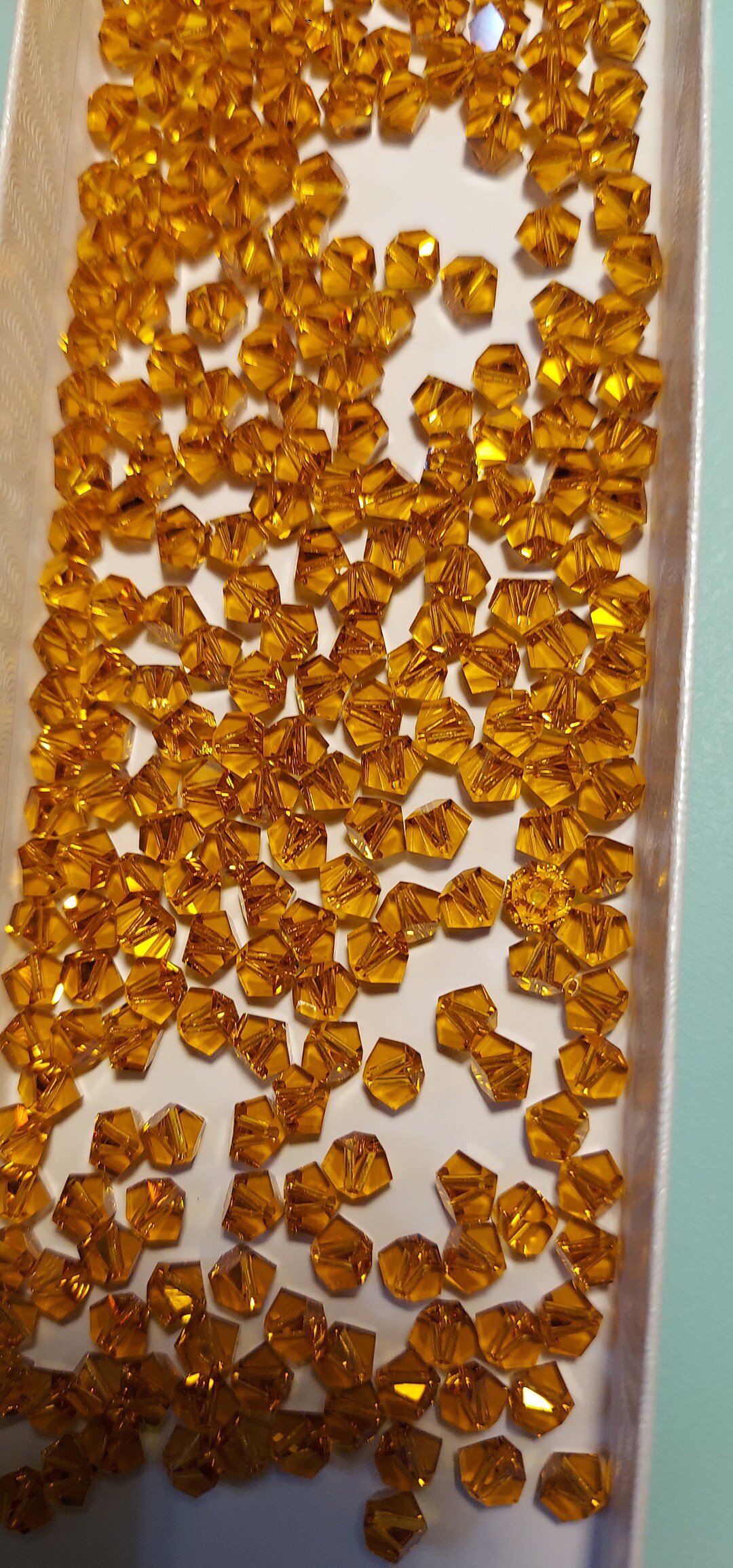 Swarovski 5310 Simplicity 5.5 MM 288 Pieces Topaz 2 Full Gross Uniquely ...